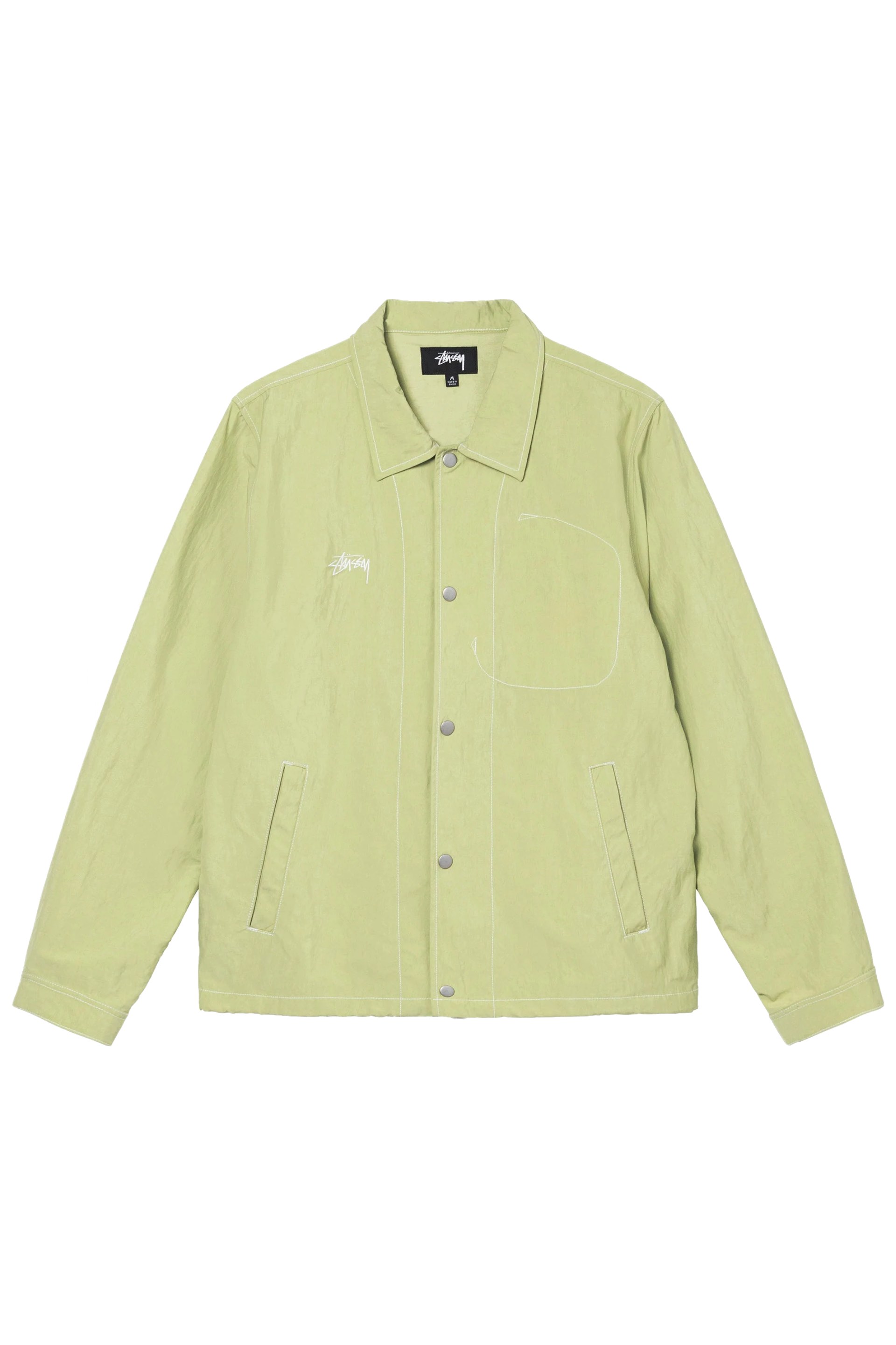 Stussy Nylon Folsom Jacket (Faded Lime) - X21.nl