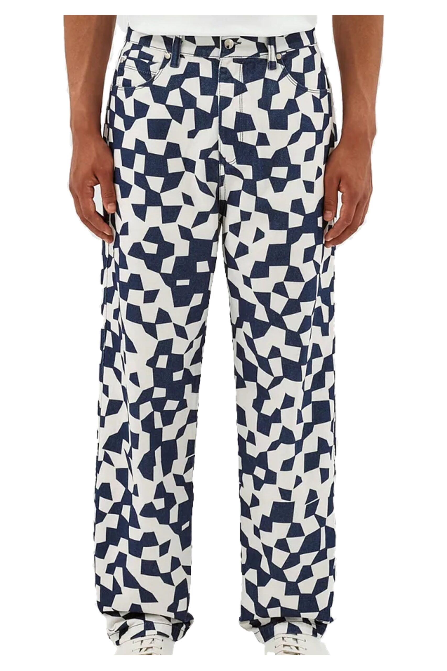 Arte Paul Abstract Pants (Navy/White) - X21.nl