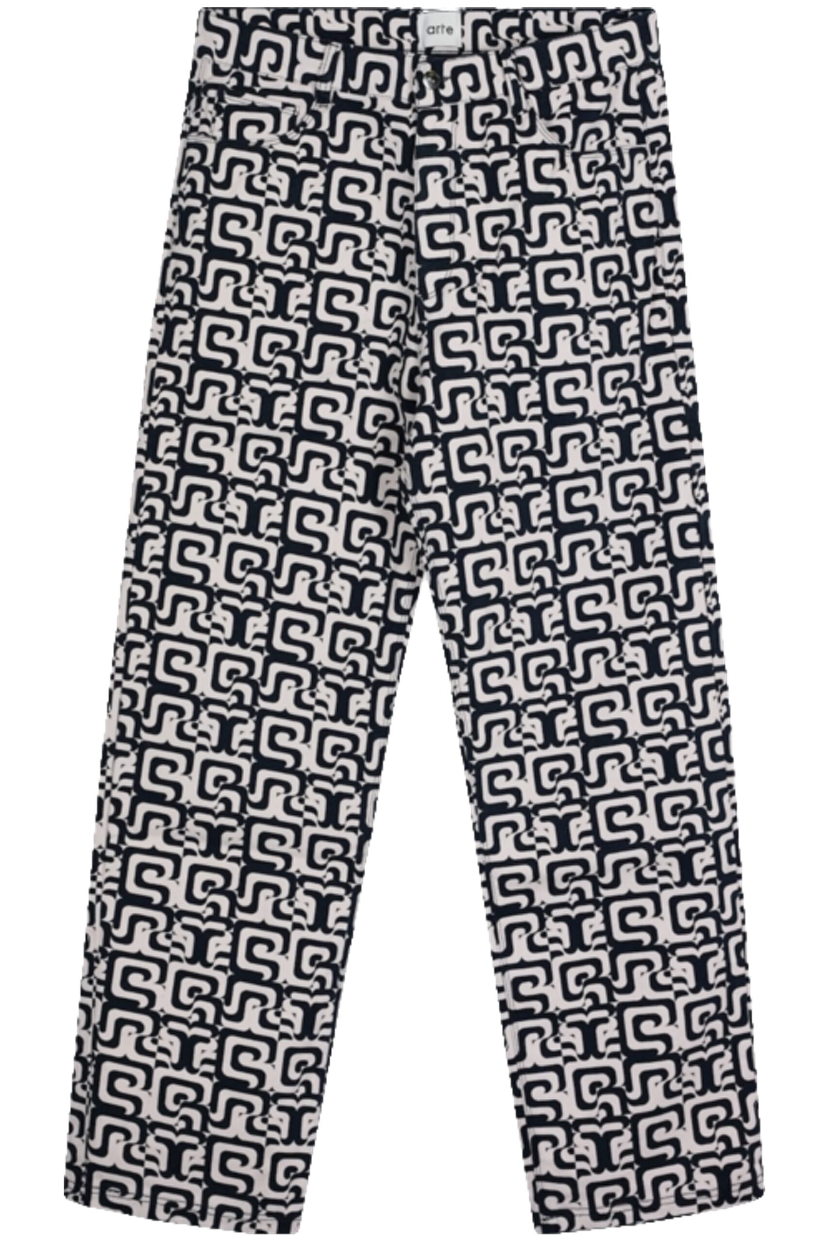 Arte Jones Allover Pants (Navy/Creme) - X21.nl