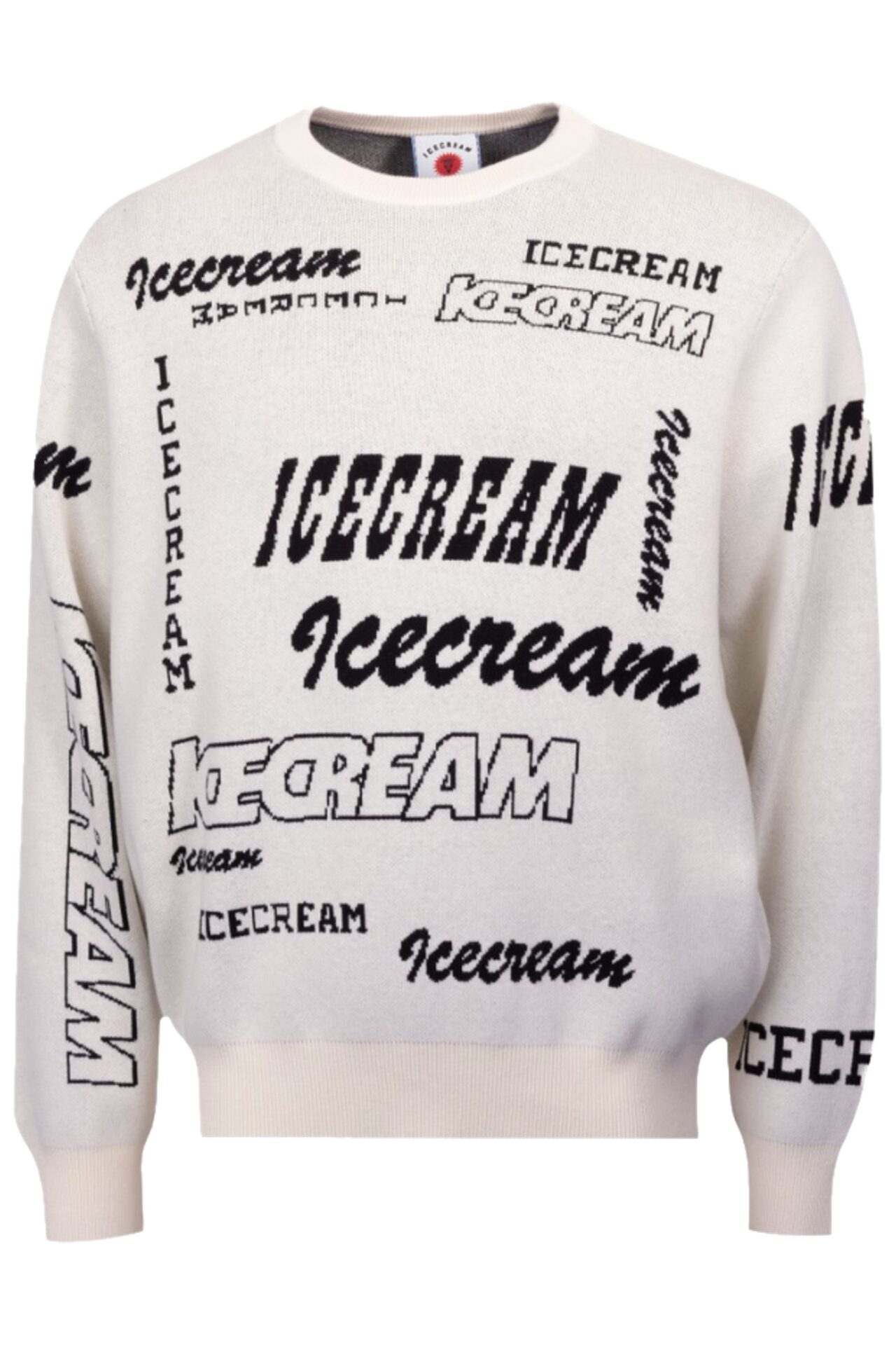 Ice Cream Multi Logo Knitted Sweater (Off White) - X21.nl