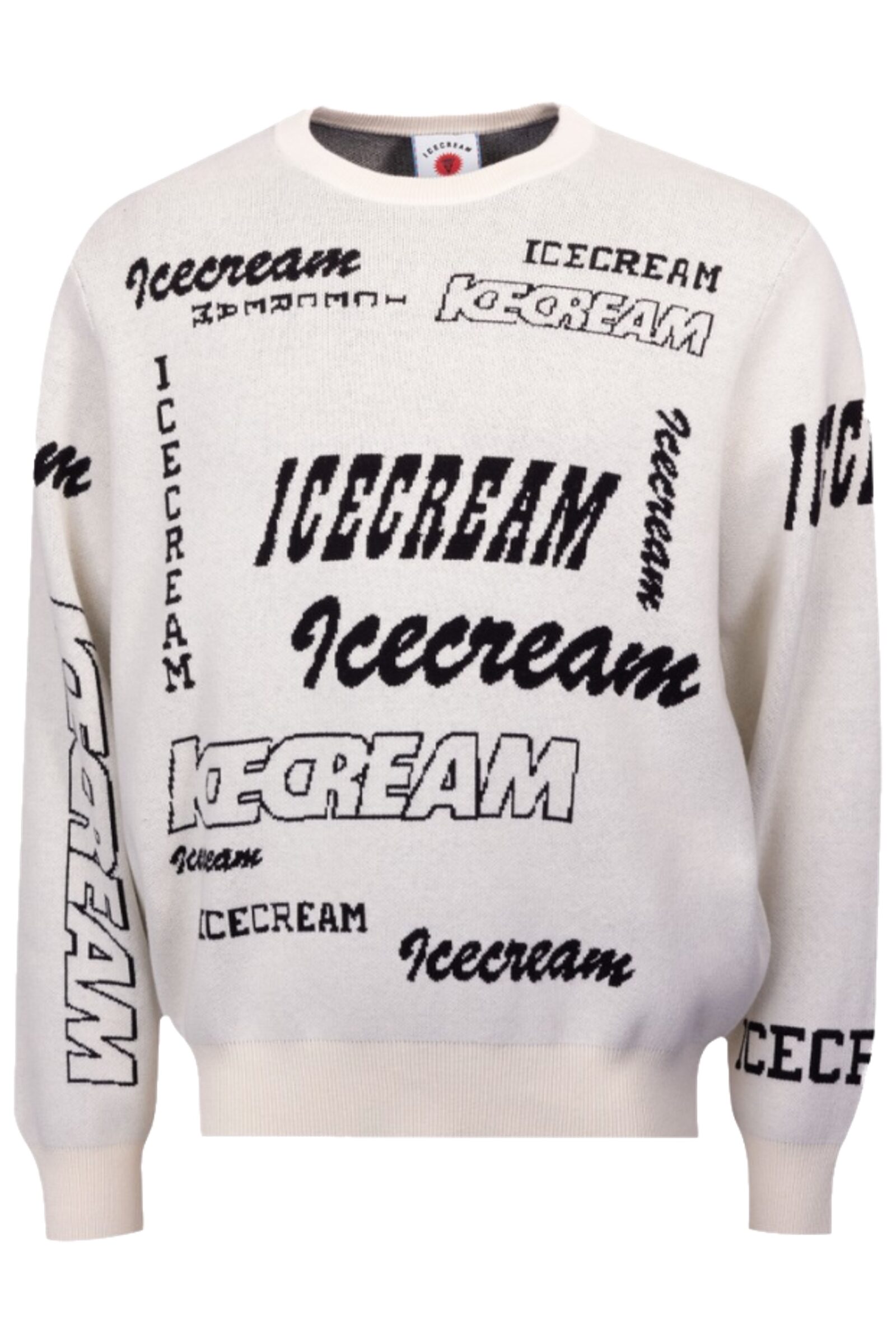 Ice Cream Multi Logo Knitted Sweater (Off White) - X21.nl